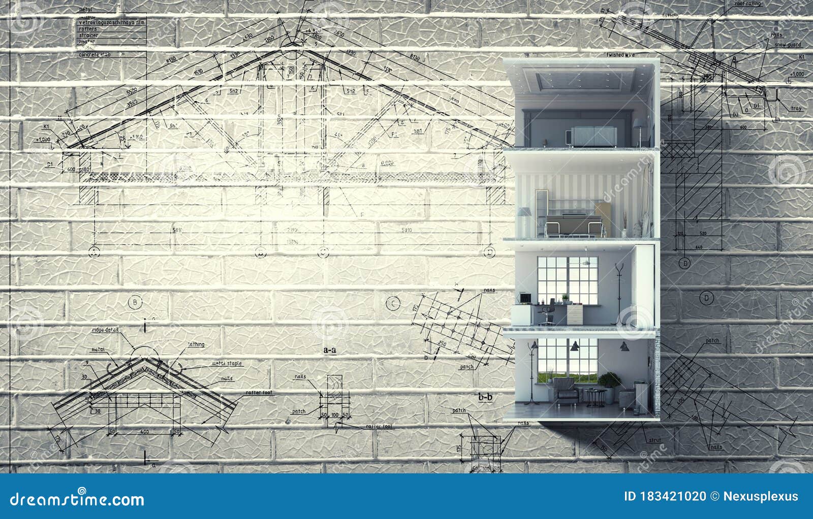 Real Estate Concept . Mixed Media Stock Photo - Image of home, city ...