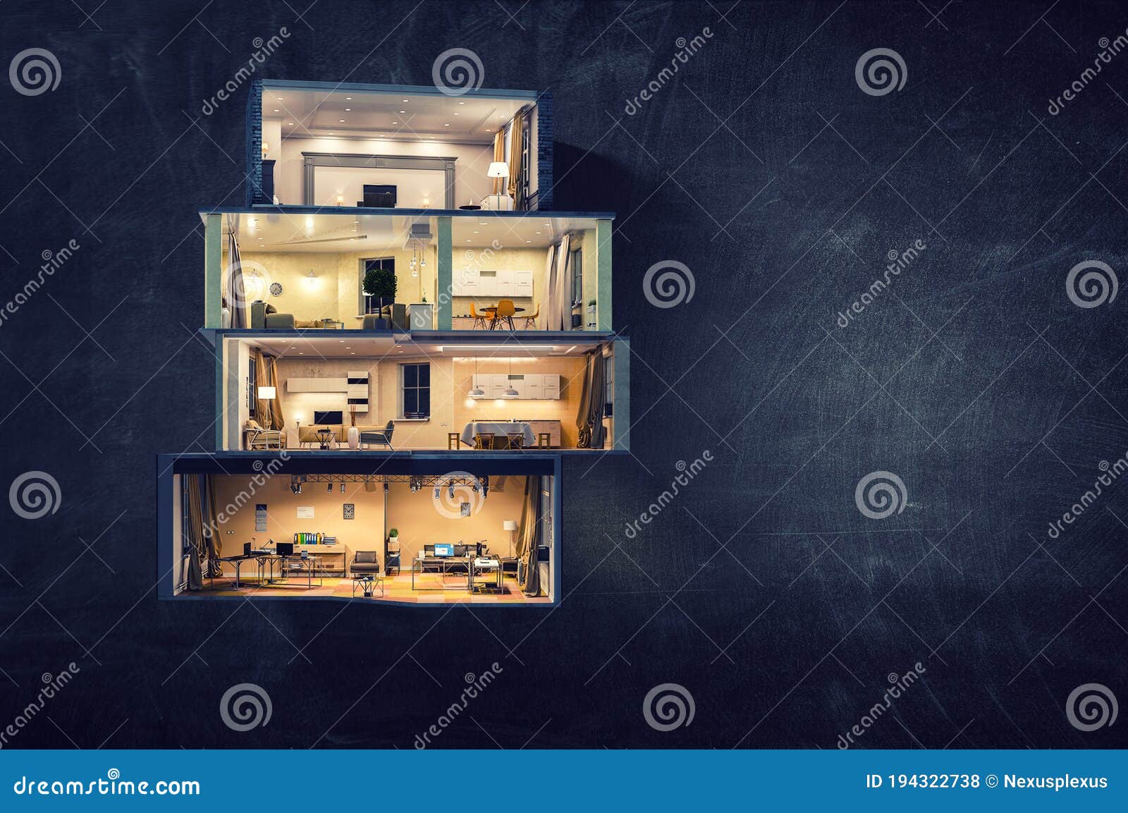 Real Estate Concept . Mixed Media Stock Photo - Image of estate ...