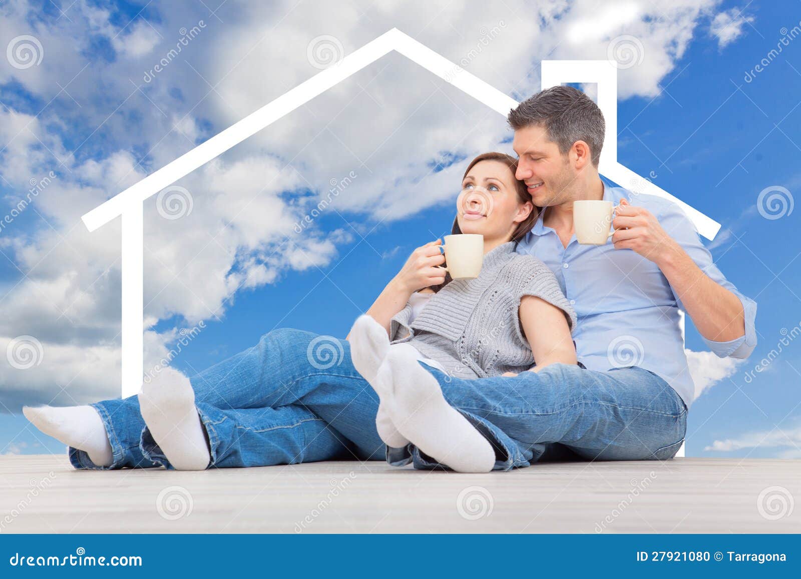 Real estate couple stock photo. Image of couple, background - 27921080