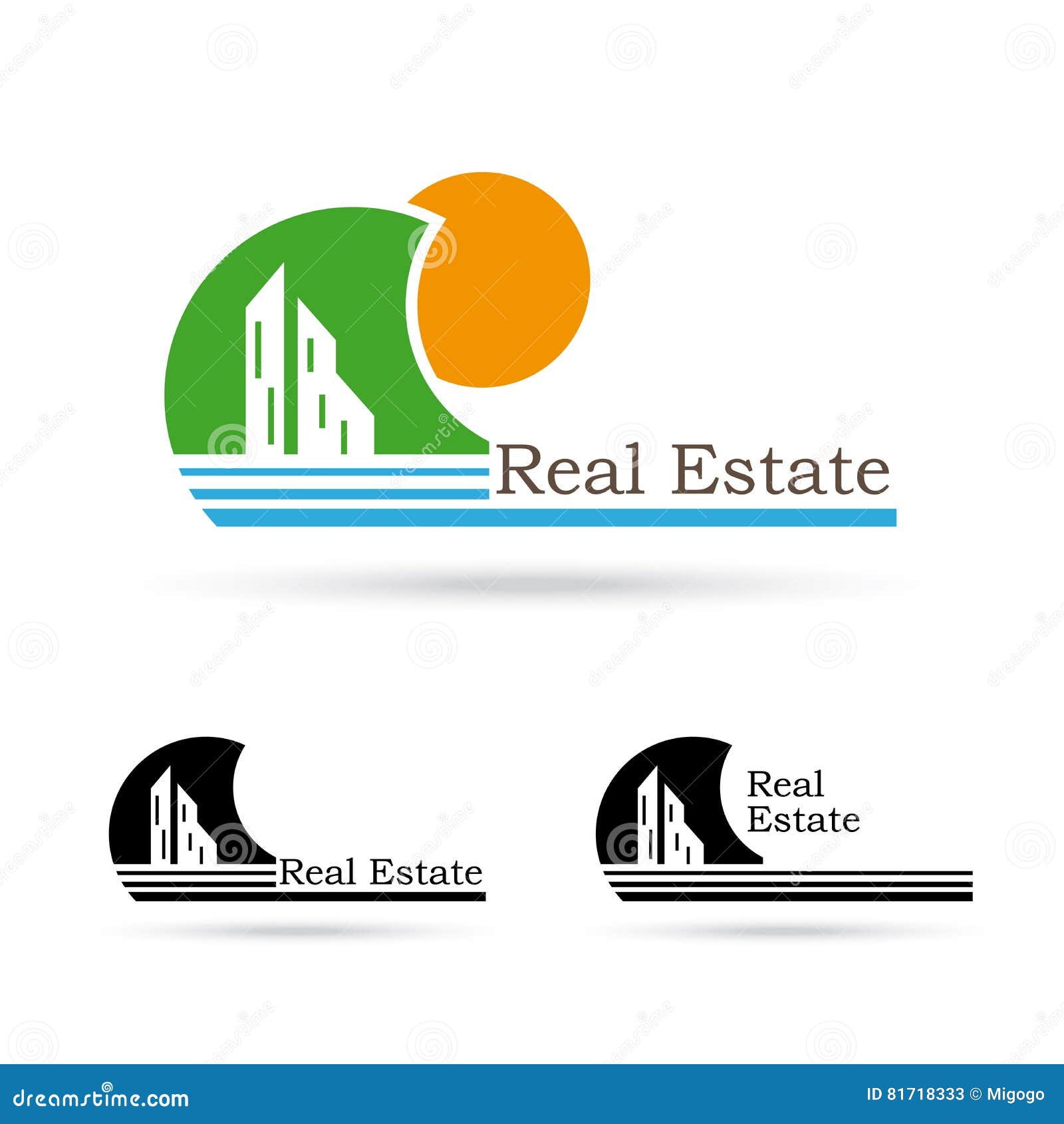 Real Estate Creative Logo Design Stock Vector - Illustration of graphic ...