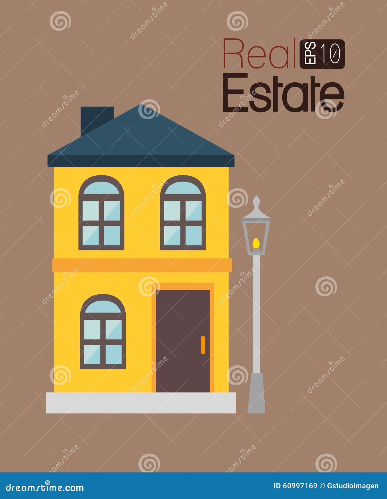 Real estate design. stock vector. Illustration of building - 60997169