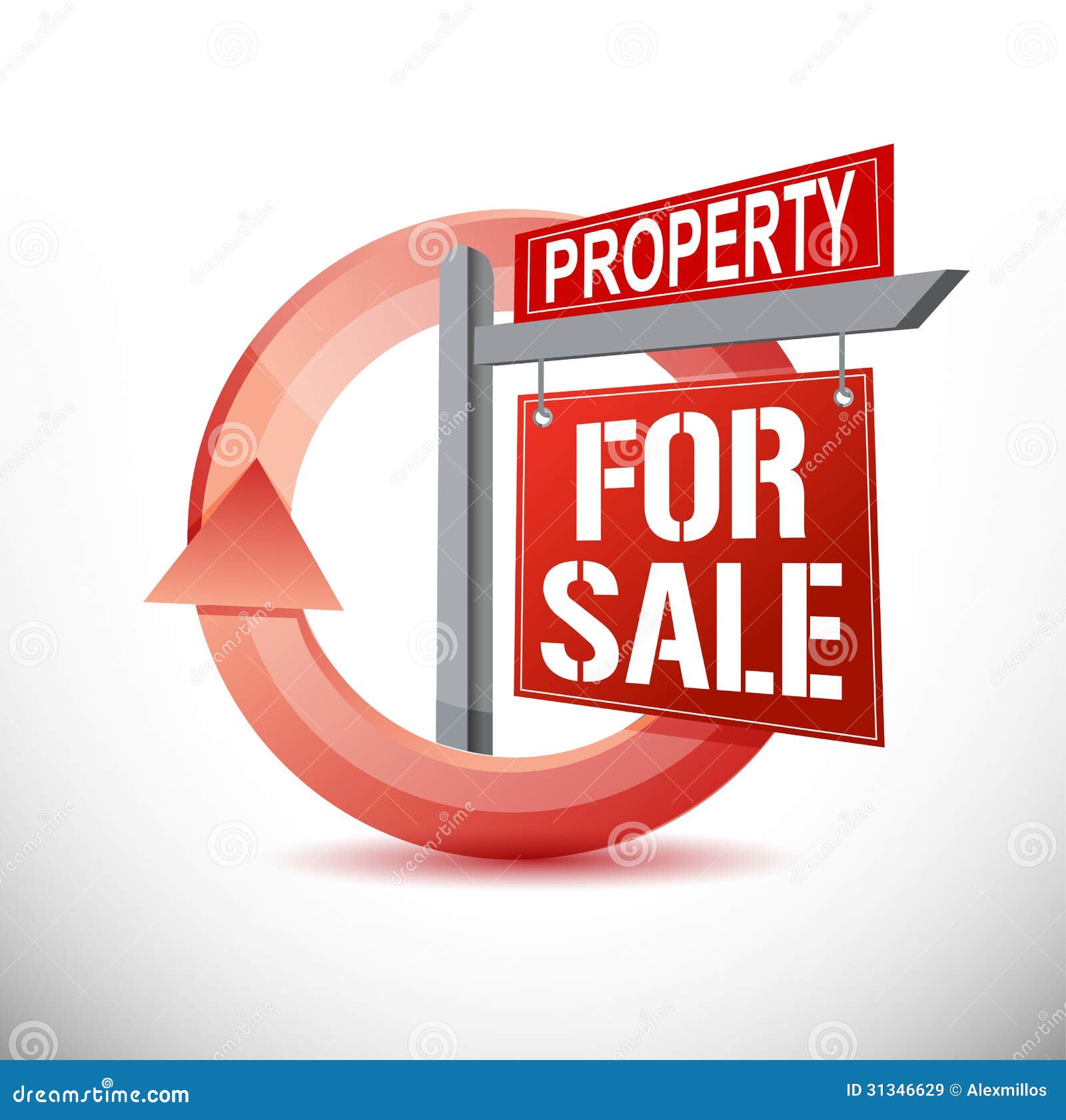 Real Estate 360 Design Concept Illustration Design Stock Illustration ...