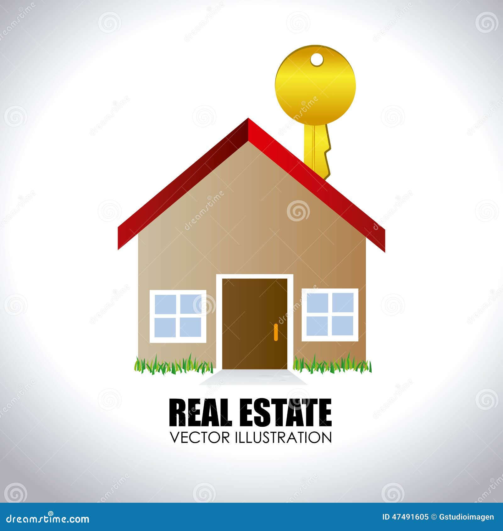 Real Estate Design Over White Background Vector Illustration Stock ...