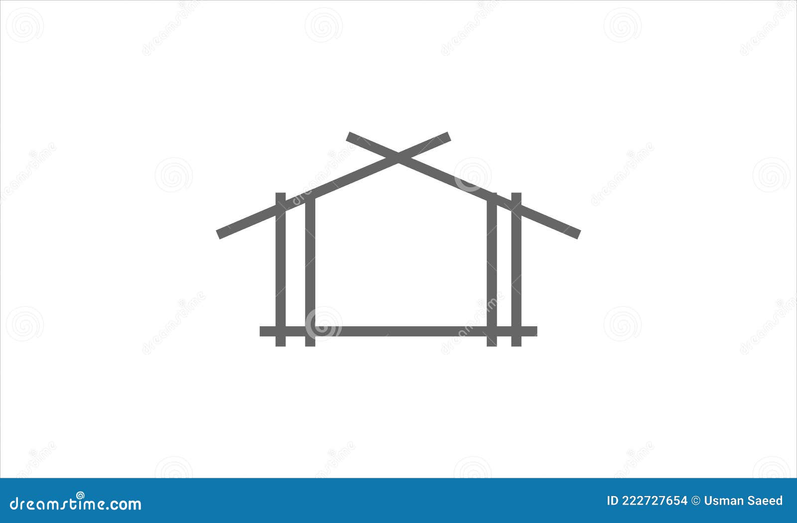 Real Estate Designing House Logo Constructing Building Structure ...