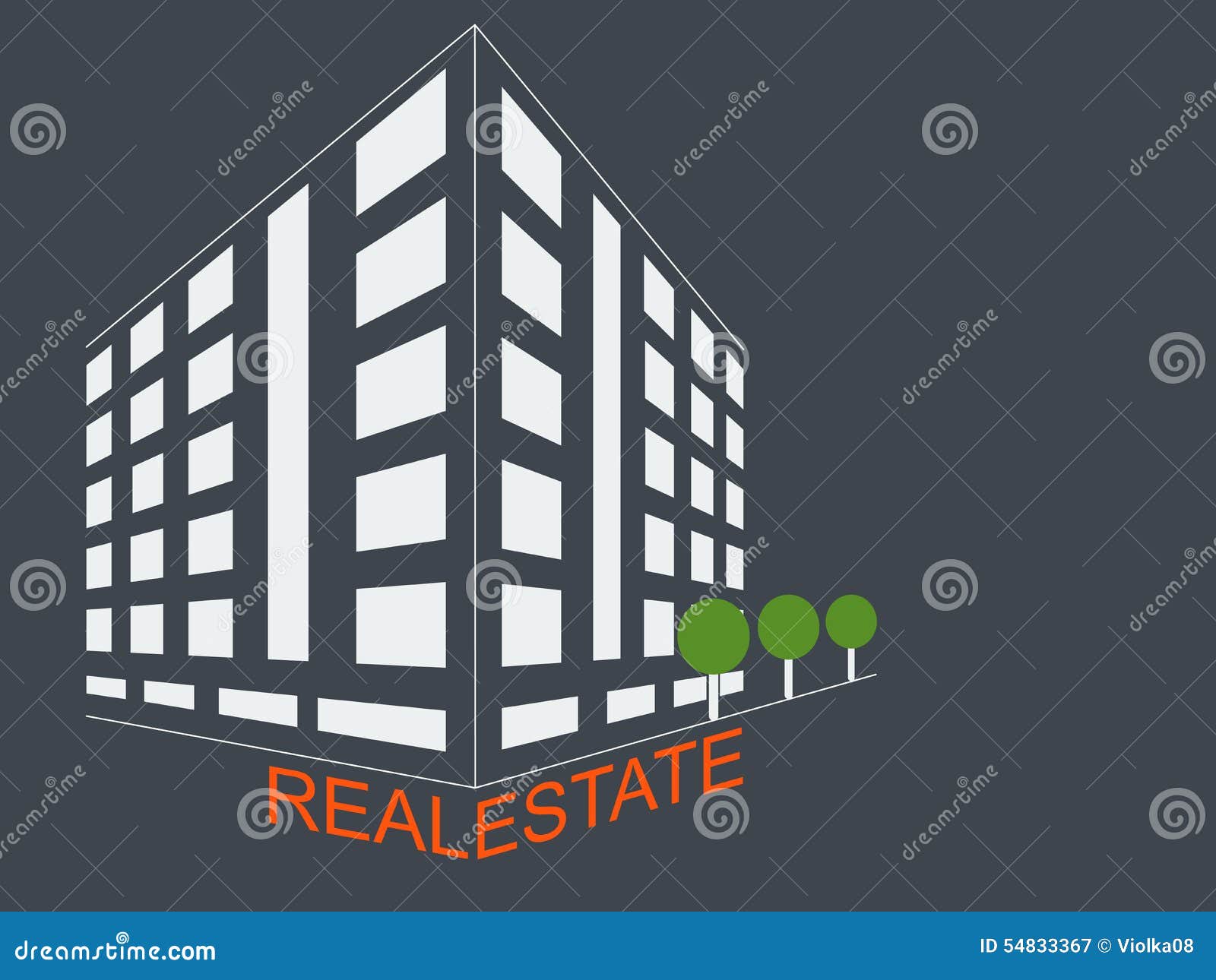 Real Estate Development Architecture Concept Symbol Stock Illustration ...