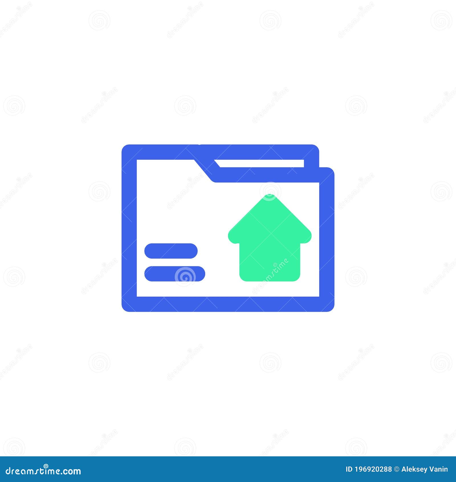 Real Estate Document Folder Icon Vector Stock Vector - Illustration of ...