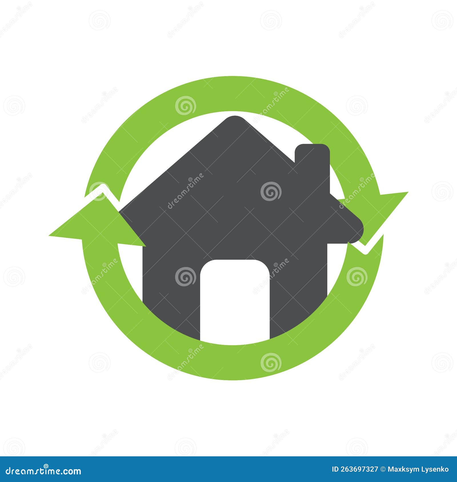 Real Estate, Eco House Design Vector Template Stock Vector ...