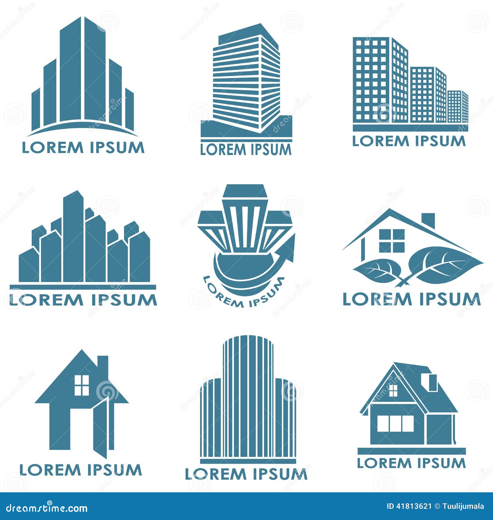 Real estate emblems stock vector. Illustration of idea - 41813621
