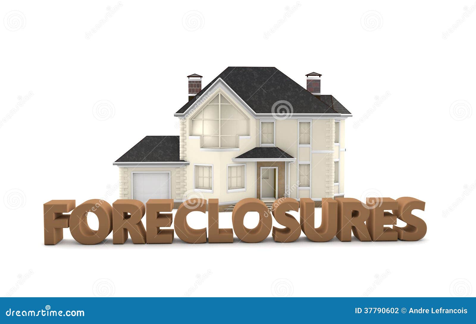 Real Estate Foreclosures stock illustration. Illustration of mortgage ...