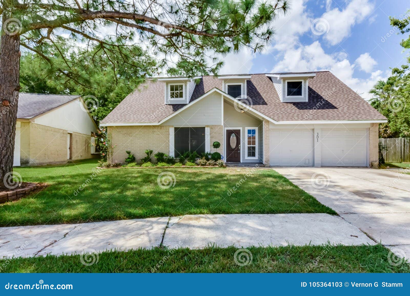 Real Estate Front Views stock image. Image of areas - 105364103