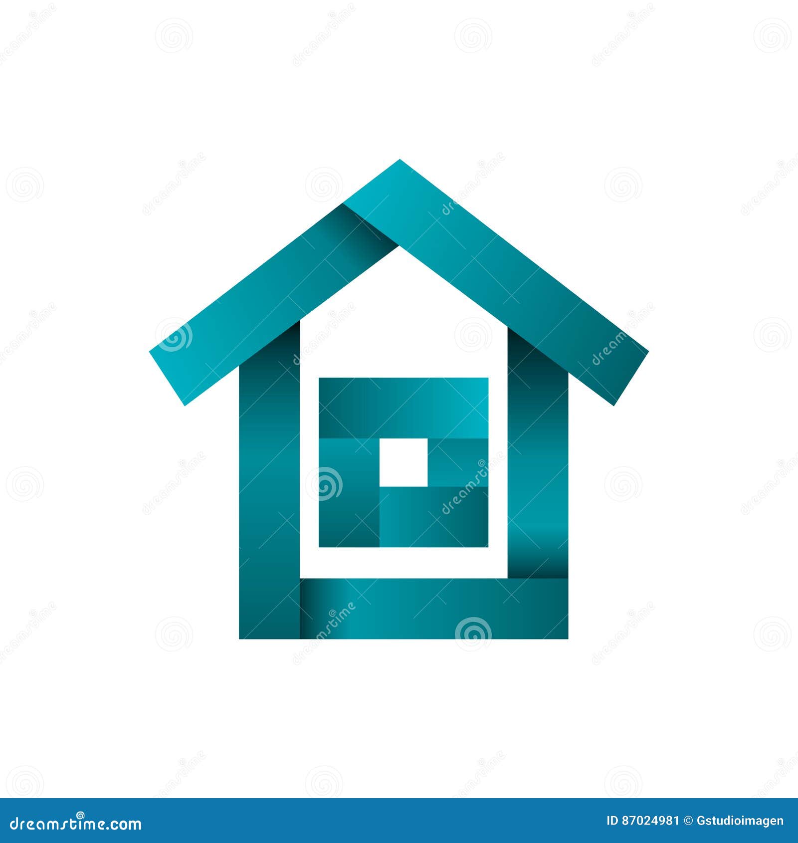 Real estate house icon stock vector. Illustration of real - 87024981