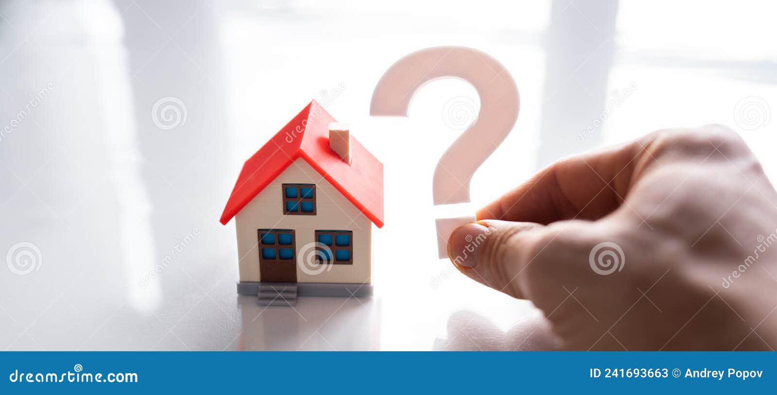 Real Estate House Question Mark Stock Image - Image of rental, business ...