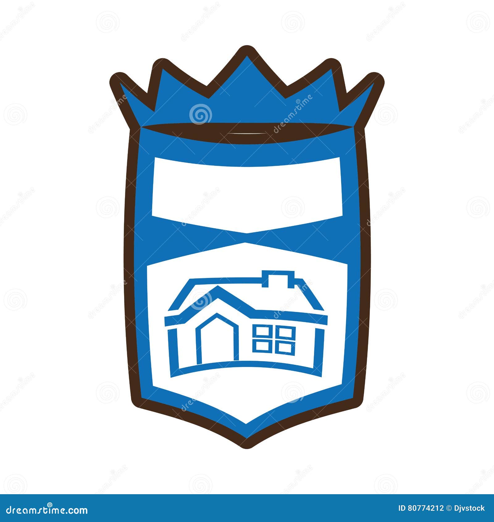 Real estate house in tag stock vector. Illustration of investment ...