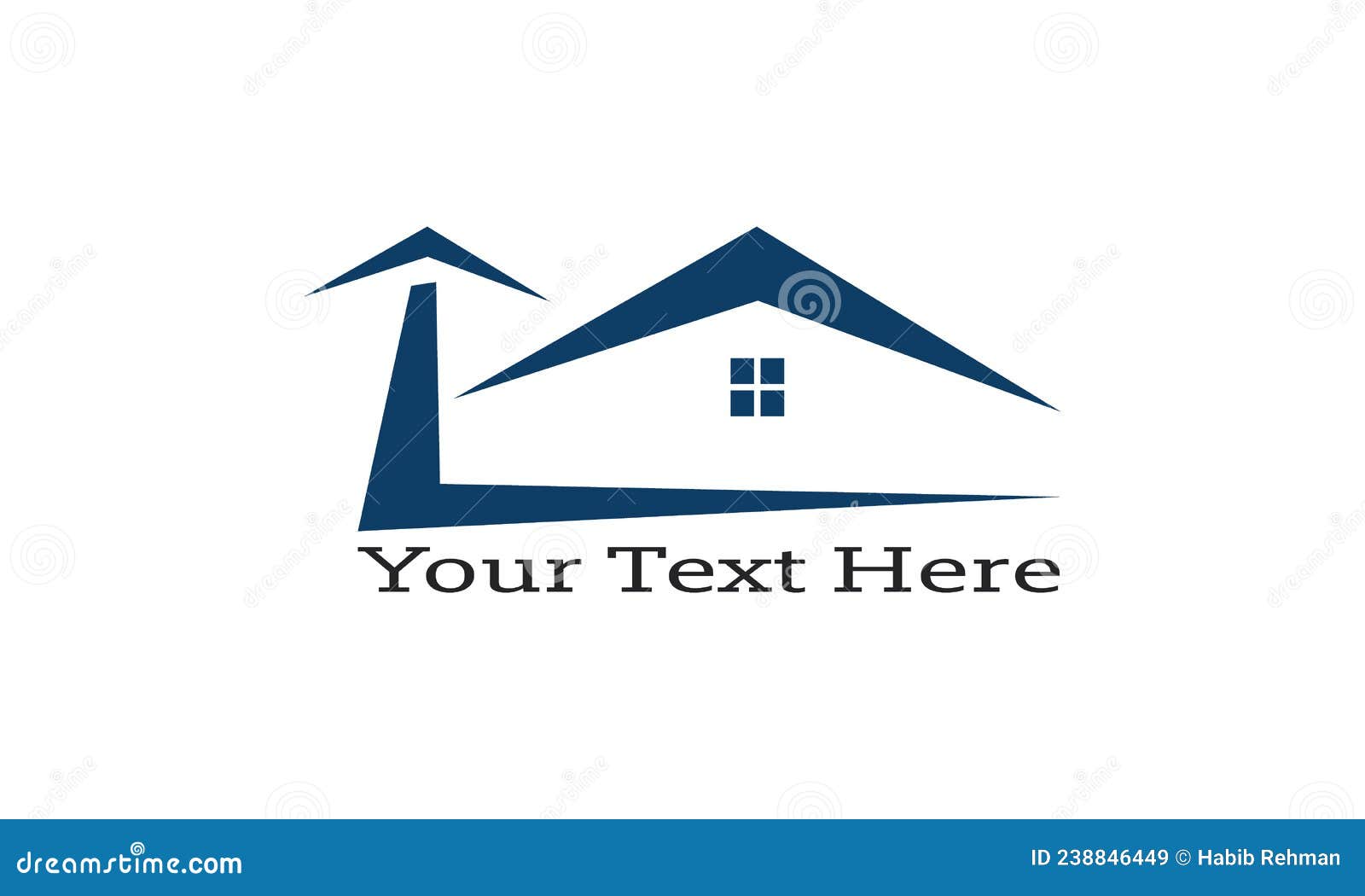Real Estate, House with Windows and Doors Logo Vector Symbol Design ...