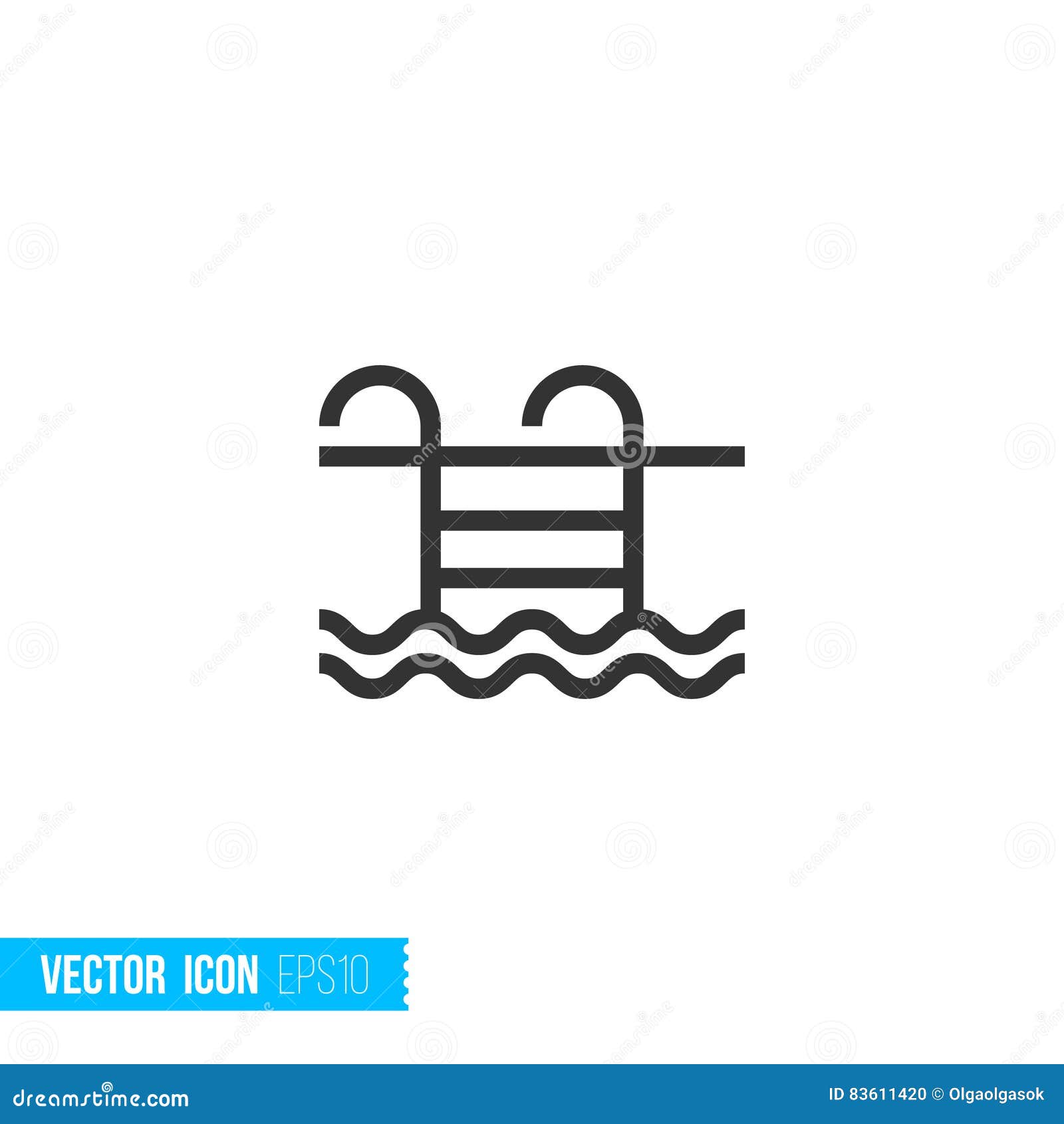 Real estate icon. stock vector. Illustration of pool - 83611420