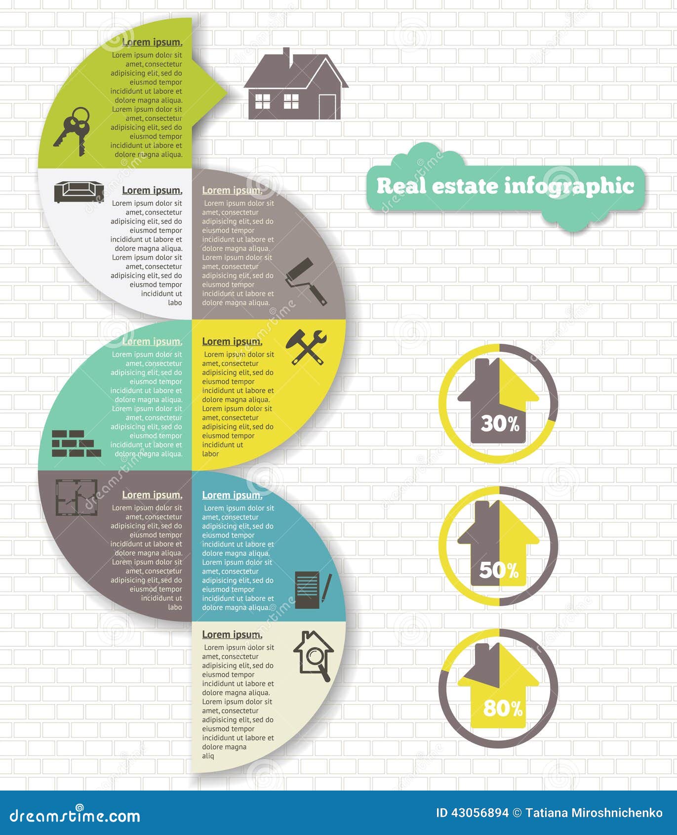 Real Estate Infographic Set Illustration Stock Illustration ...