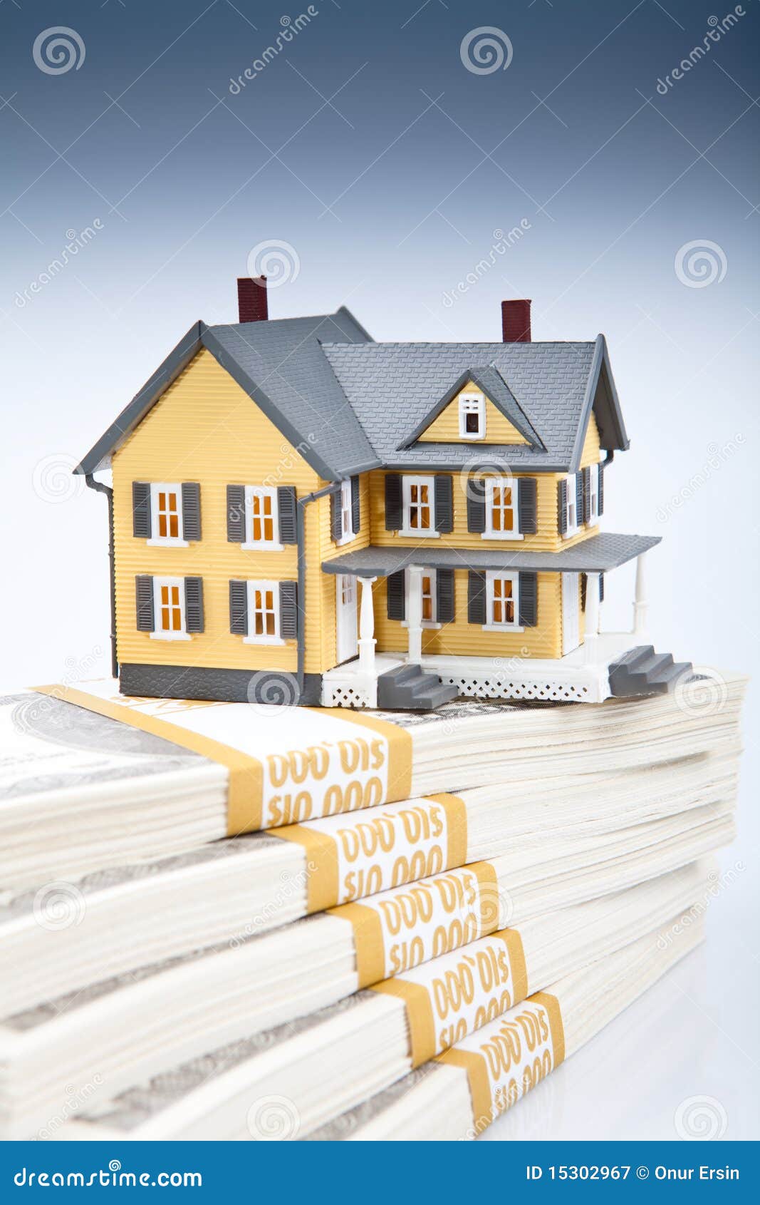 Real Estate on Isolated White Stock Image - Image of taxes, payment ...