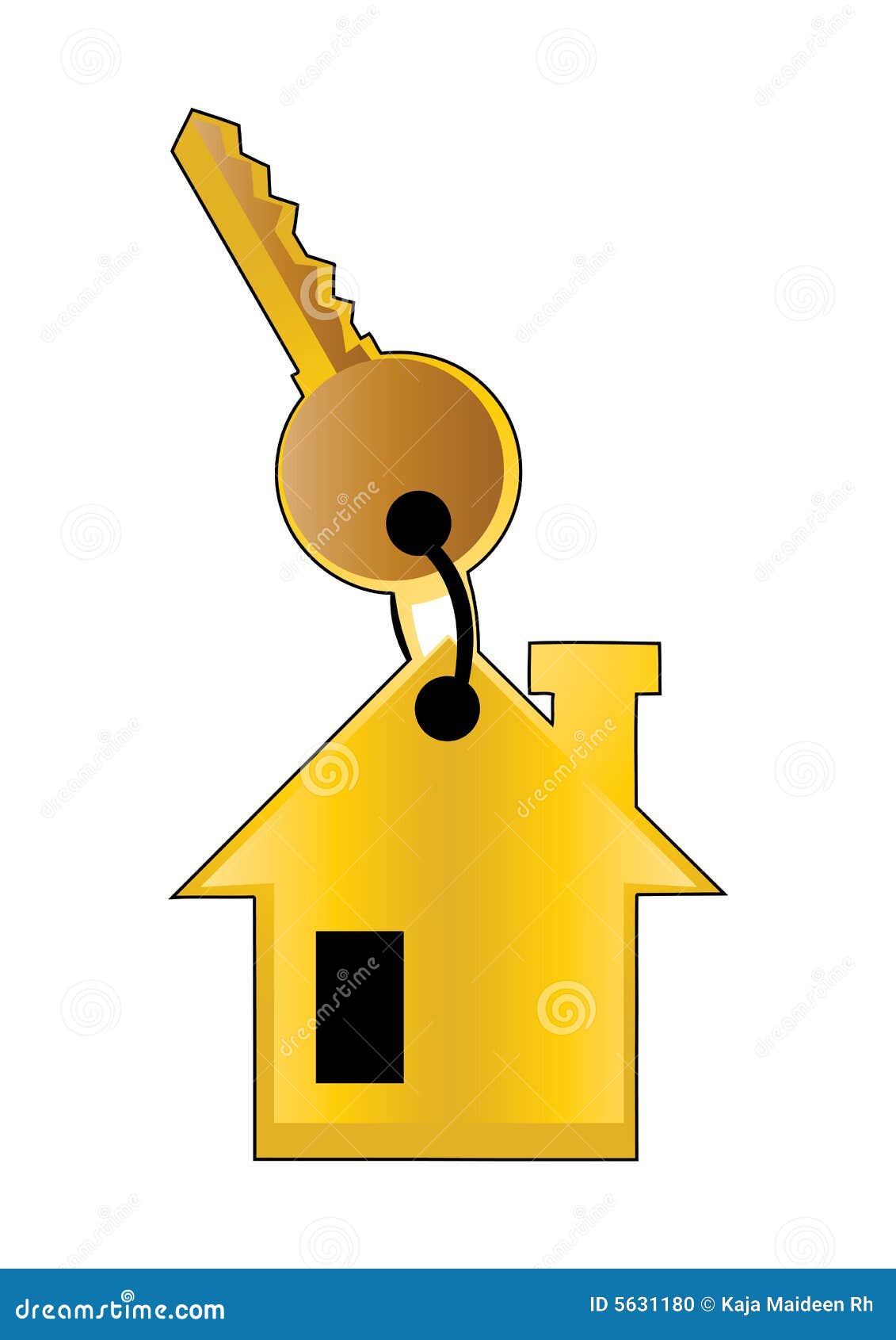 Real estate key - vector stock vector. Illustration of rights - 5631180