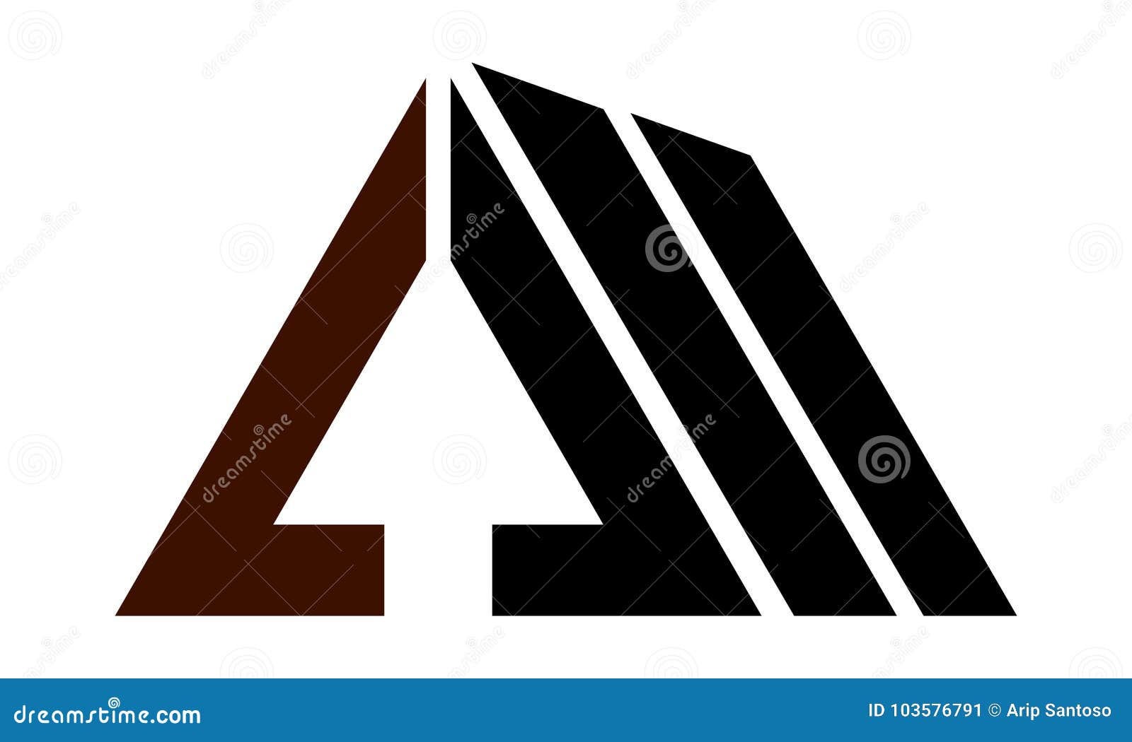 Real Estate Letra a Con La Flecha Para Arriba Ilustración del Vector ...