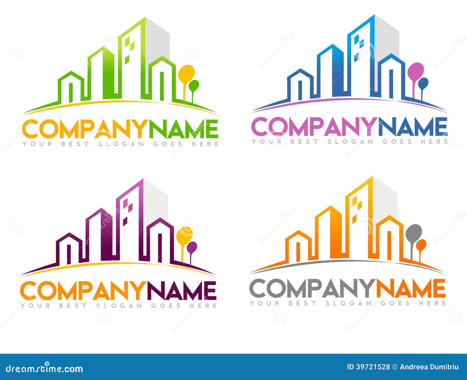 Real Estate Logo stock illustration. Illustration of active - 39721528