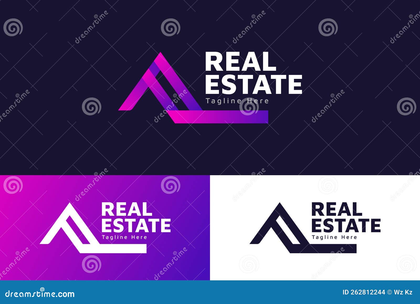 Real Estate Logo with Initial Letter a Stock Vector - Illustration of ...