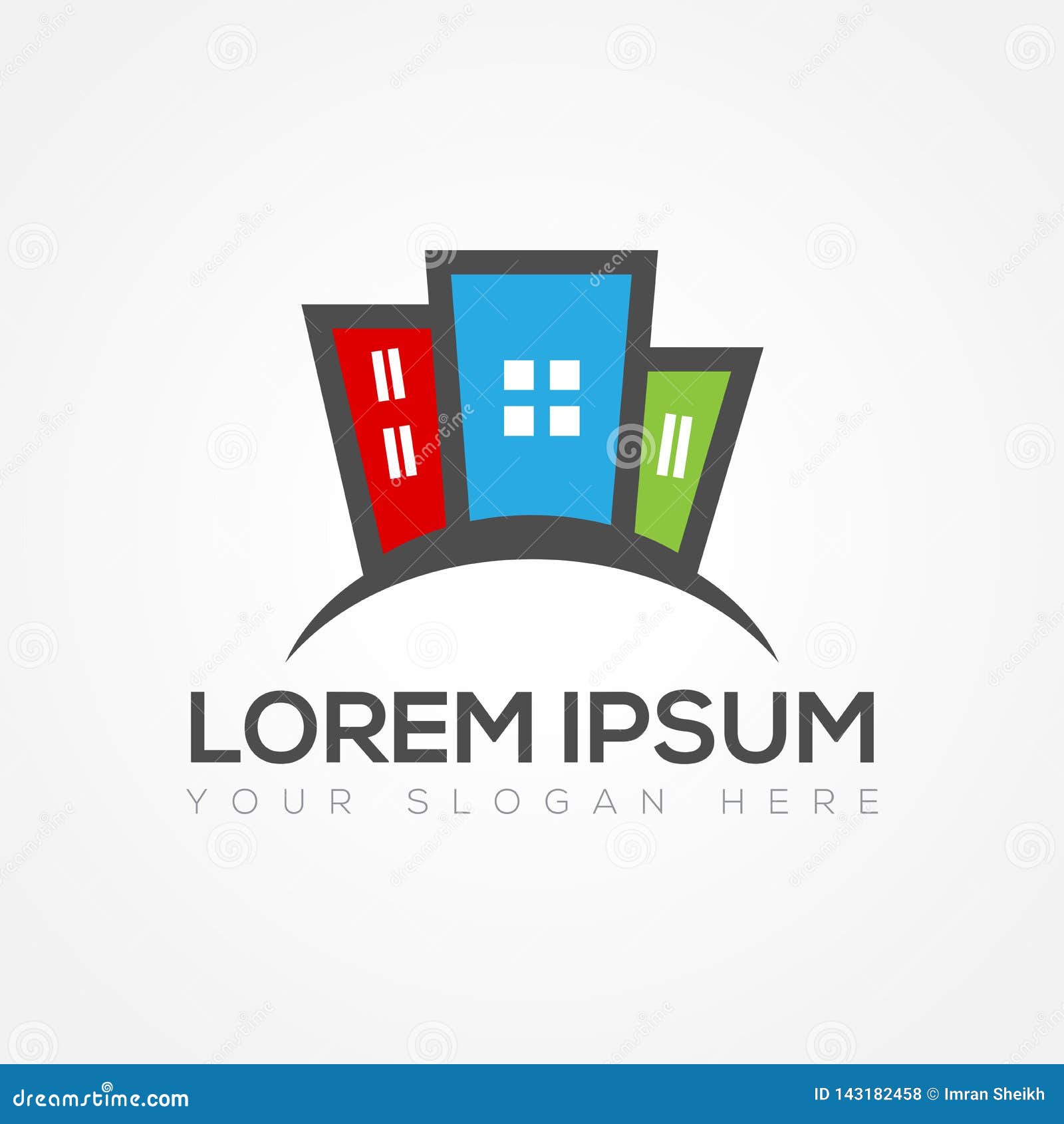 Real Estate Logo Template stock vector. Illustration of template ...