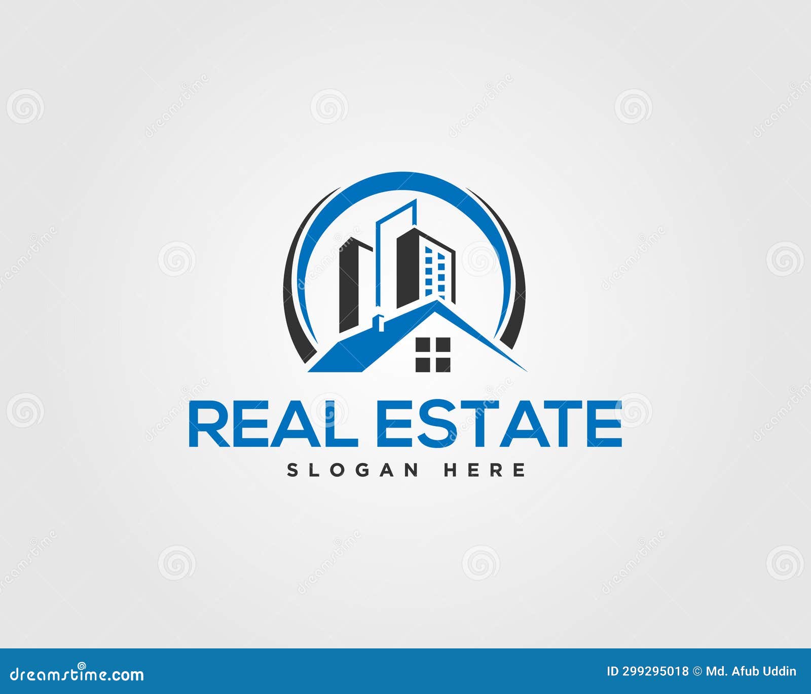 Real Estate Property Agent Logo Design. Stock Vector - Illustration of ...