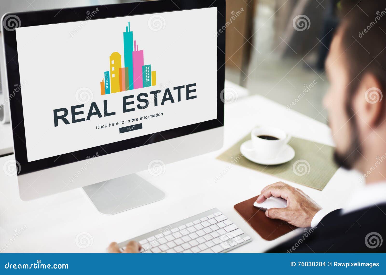 Real Estate Property Working Concept Stock Photo - Image of notebook ...