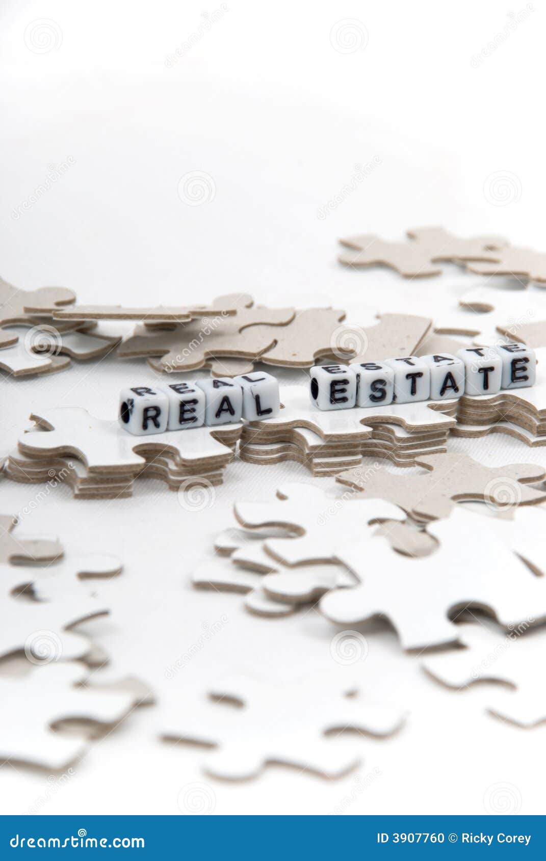 Real Estate Puzzle stock photo. Image of house, residence - 3907760