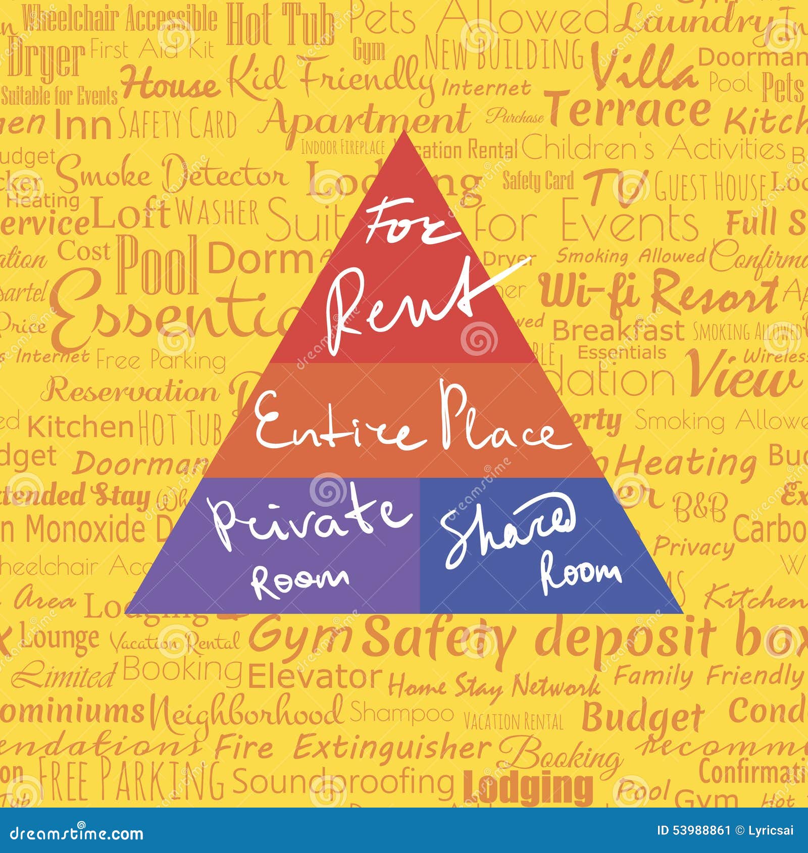 Real estate pyramide stock vector. Illustration of home - 53988861