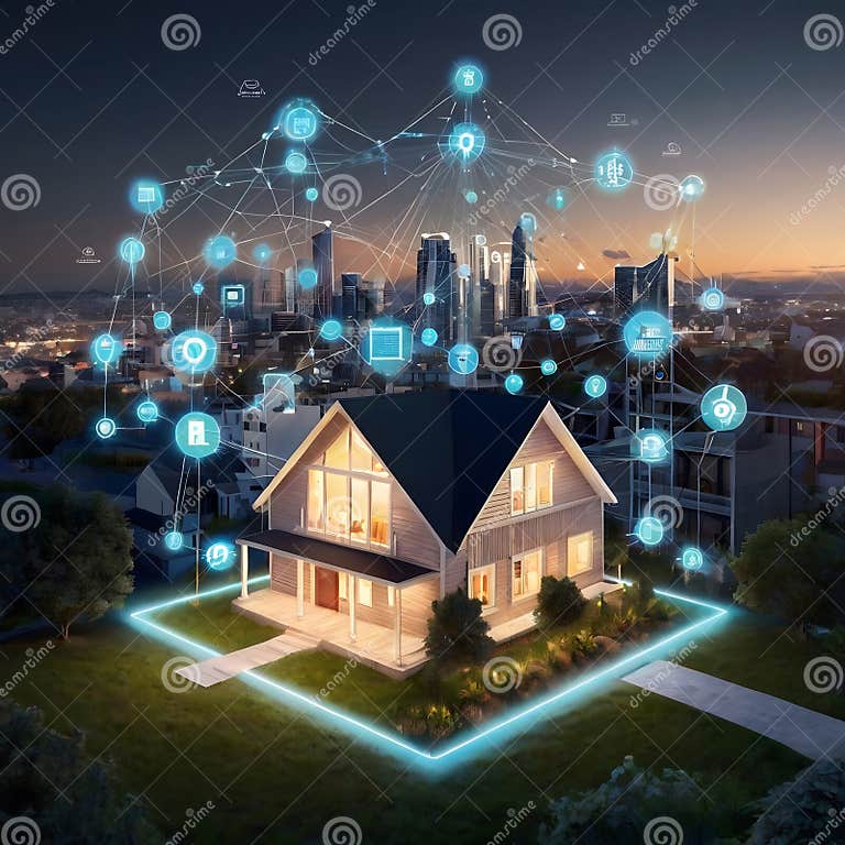 Real Estate: Revolutionizing Digital and Data-Driven Property Solutions. Stock Photo - Image of ...