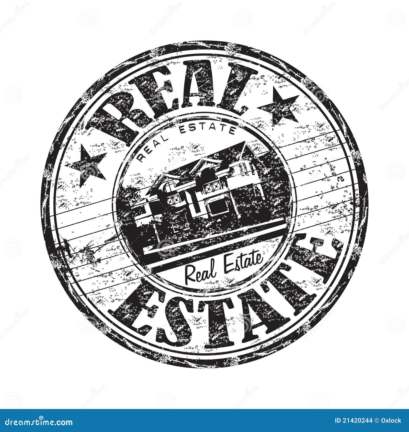 Real estate rubber stamp stock vector. Illustration of communication ...