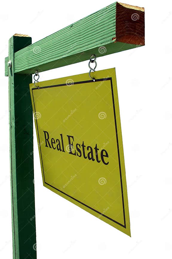Real Estate Sign stock photo. Image of messages, billboard - 1124444