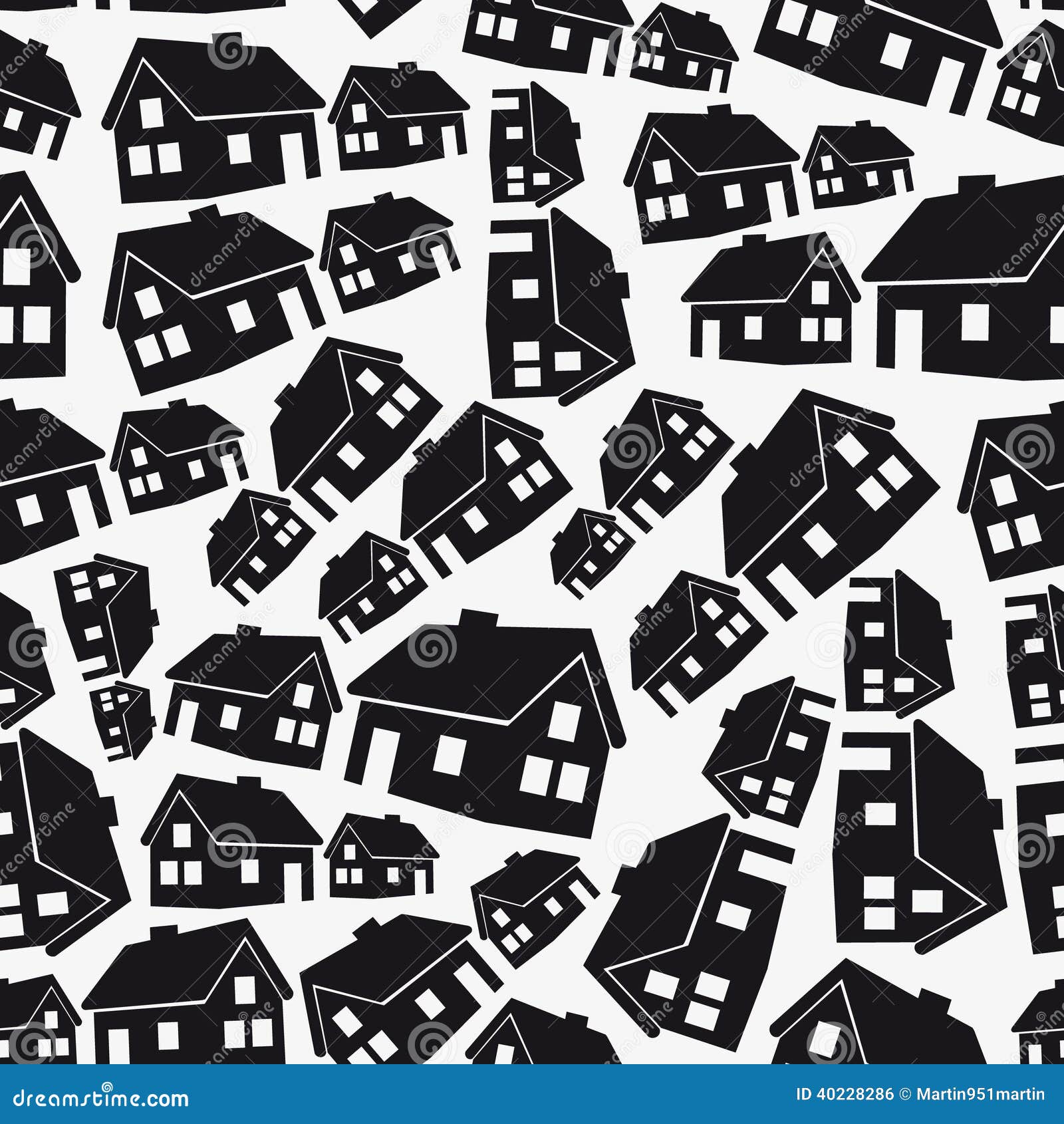 Real Estate Simple House Pattern Eps10 Stock Vector - Illustration of ...