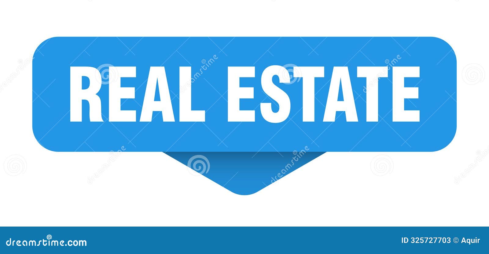 Real Estate Sticker. Real Estate Sign on Transparent Background Stock ...