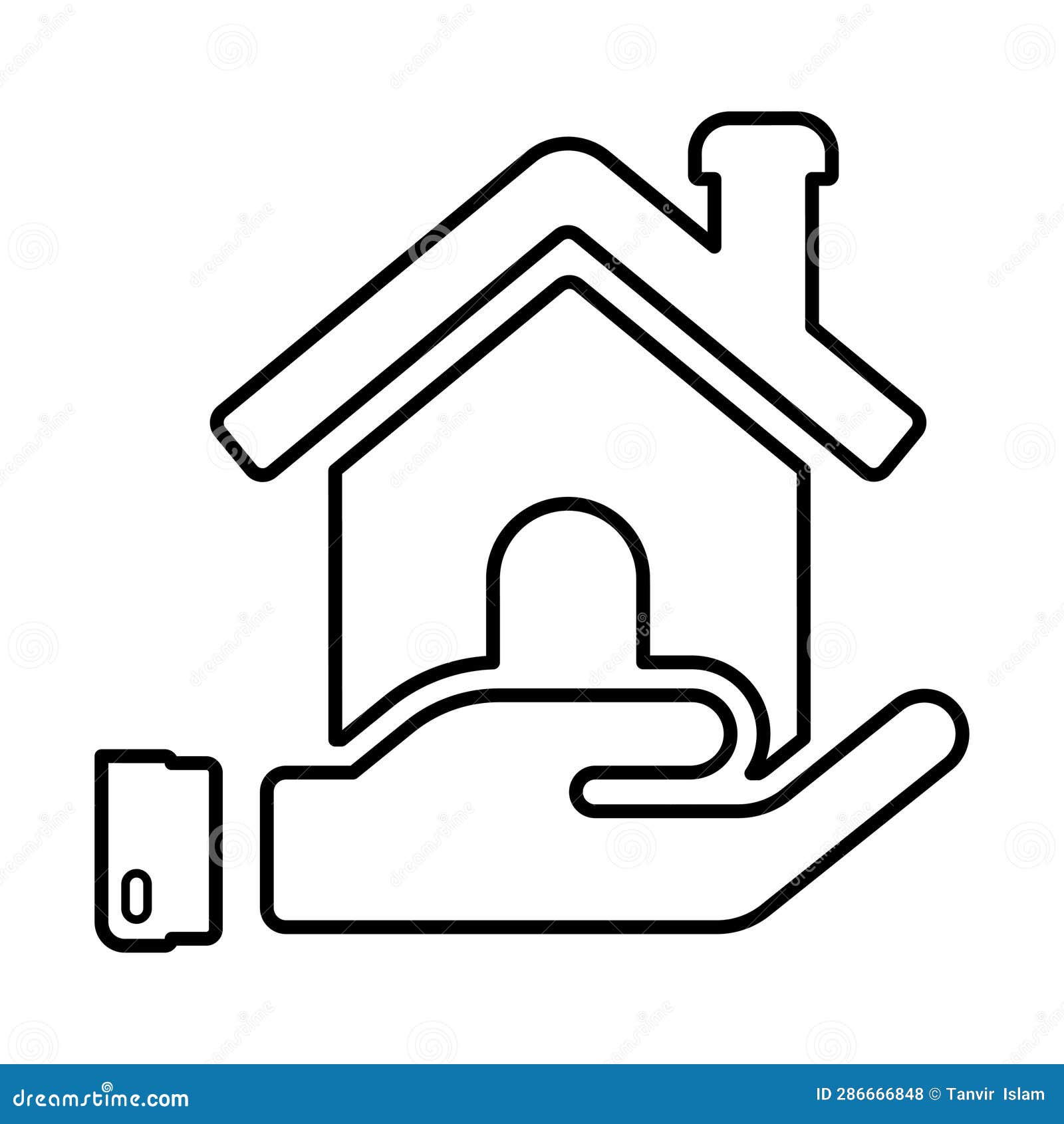 Real Estate Support Icon in Outline Style Stock Vector - Illustration ...