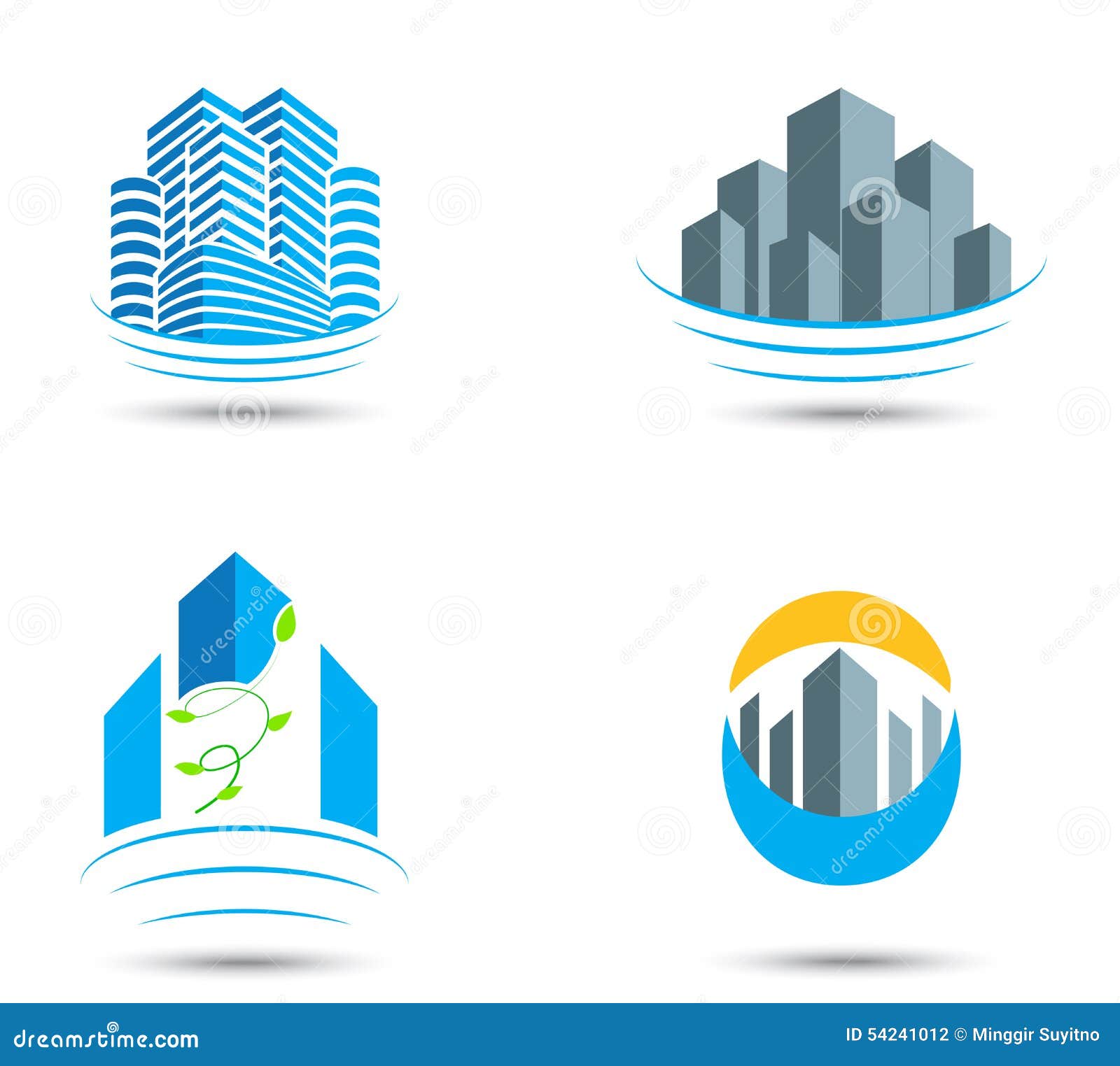 Real Estate Symbol and Icons Stock Vector - Illustration of human ...
