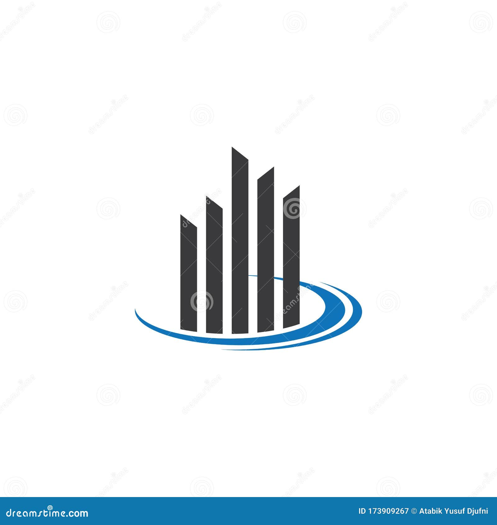 Real Estate Symbol Vector Icon Stock Vector - Illustration of abstract ...