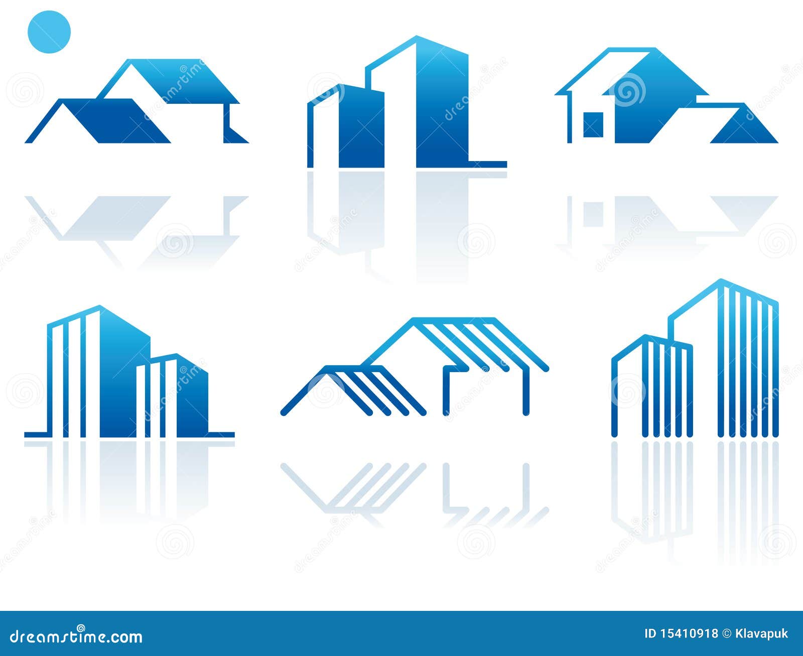 Real estate symbols stock vector. Illustration of symbol - 15410918