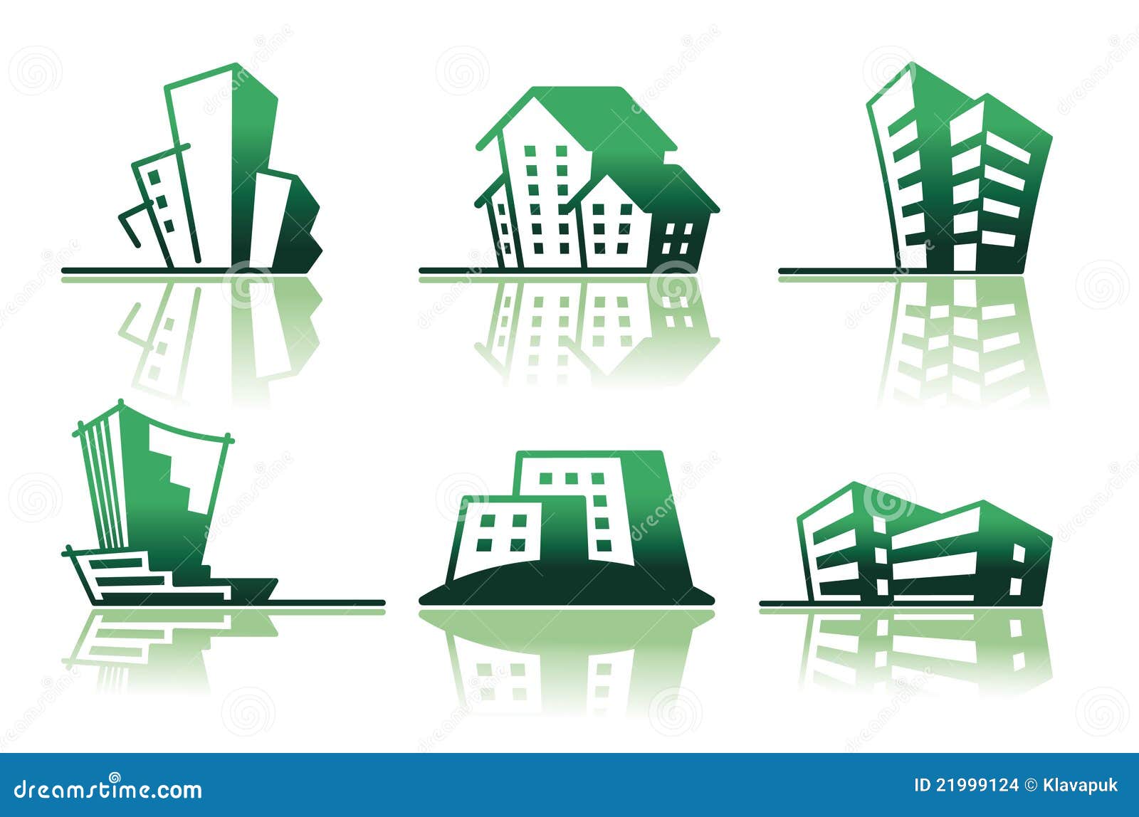Real estate symbols stock vector. Illustration of elements - 21999124