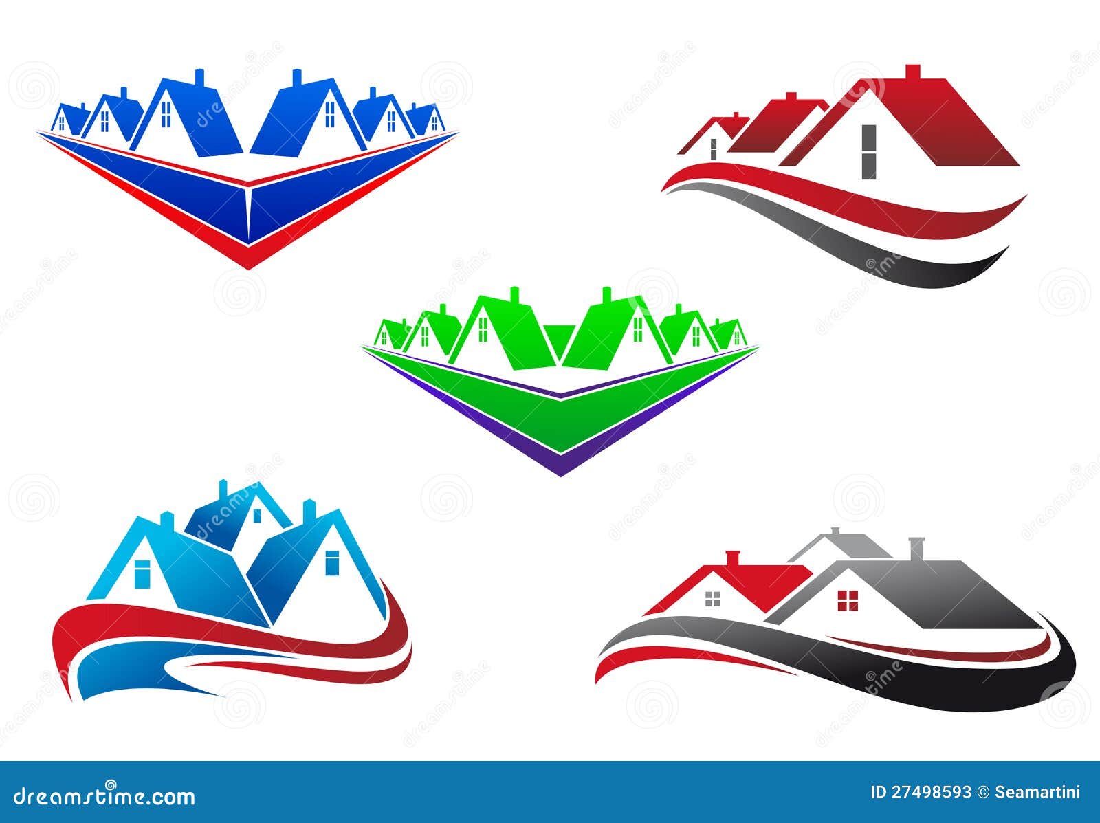 Real estate symbols stock vector. Illustration of investment - 27498593