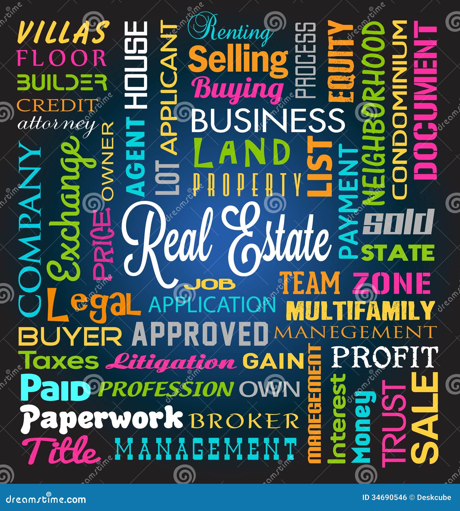 Real Estate Theme stock vector. Illustration of builder - 34690546