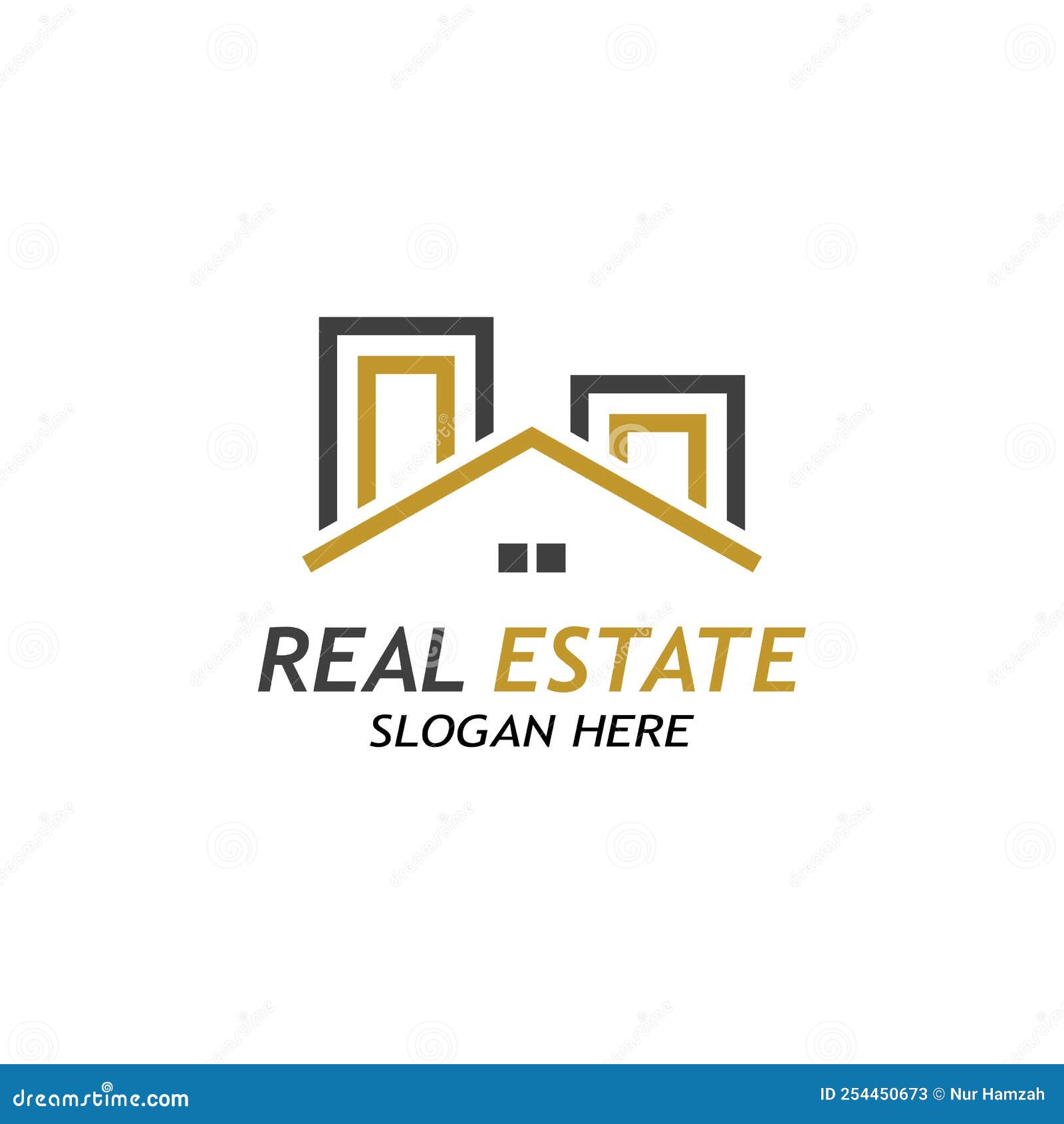 Real estate vector logo stock vector. Illustration of home - 254450673