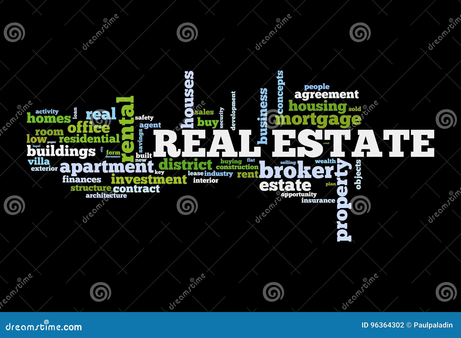 Real estate word cloud stock illustration. Illustration of brokerage ...