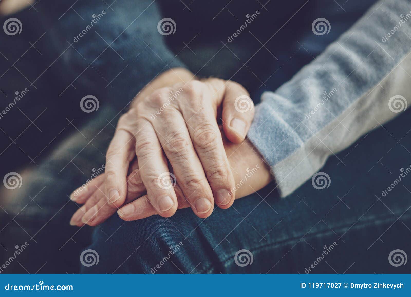 Close Up of Hands Being Held Together Stock Image - Image of mature ...