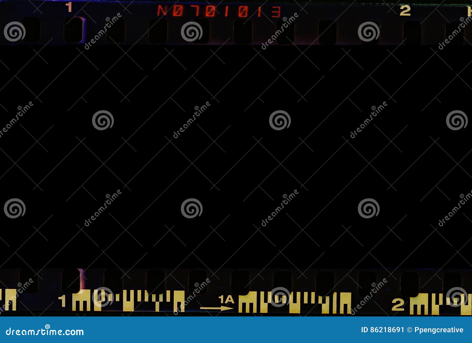 Real Film Border Strip Scan. Royalty-Free Stock Photography ...