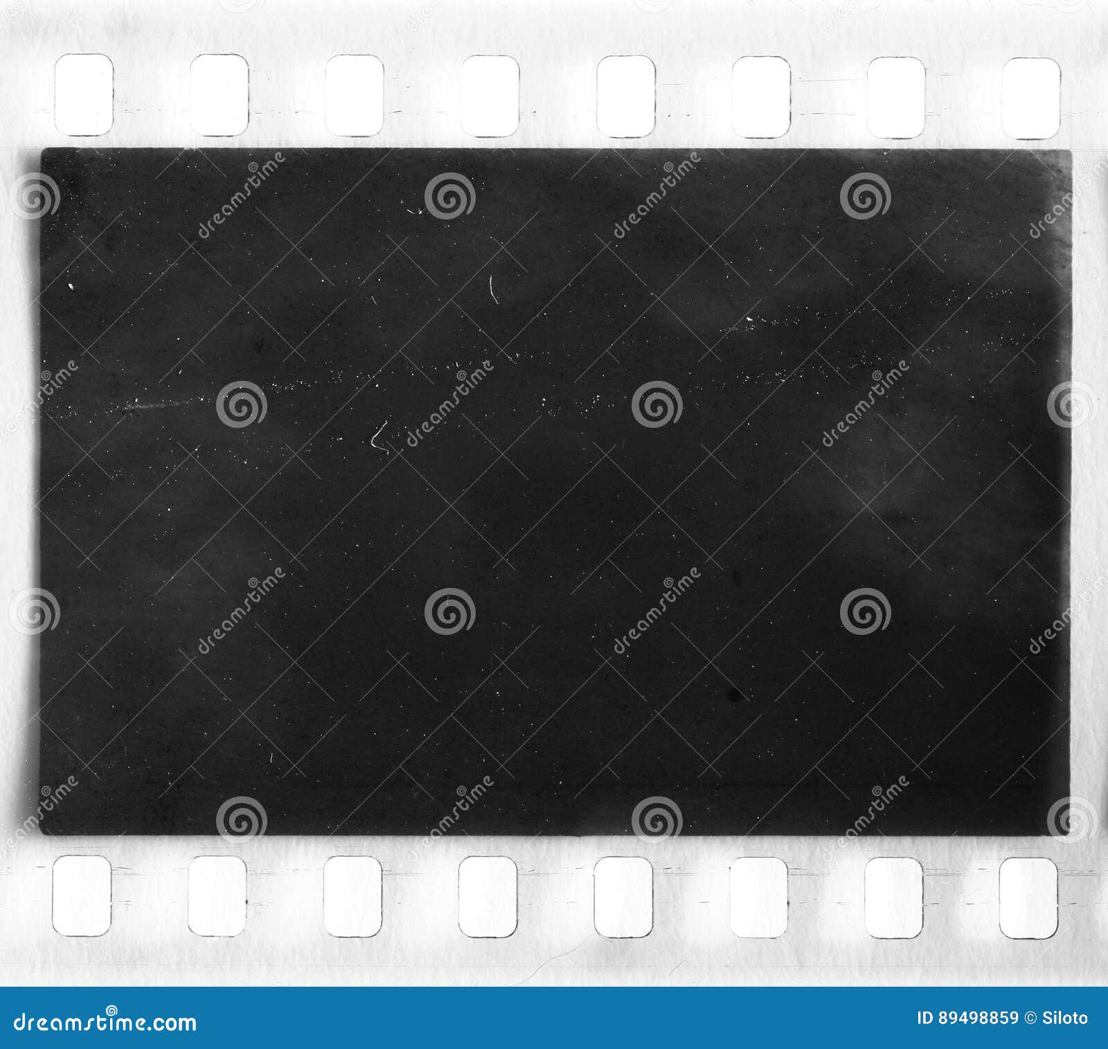 Real Film Frame with Dust and Scratches Stock Image - Image of blank ...