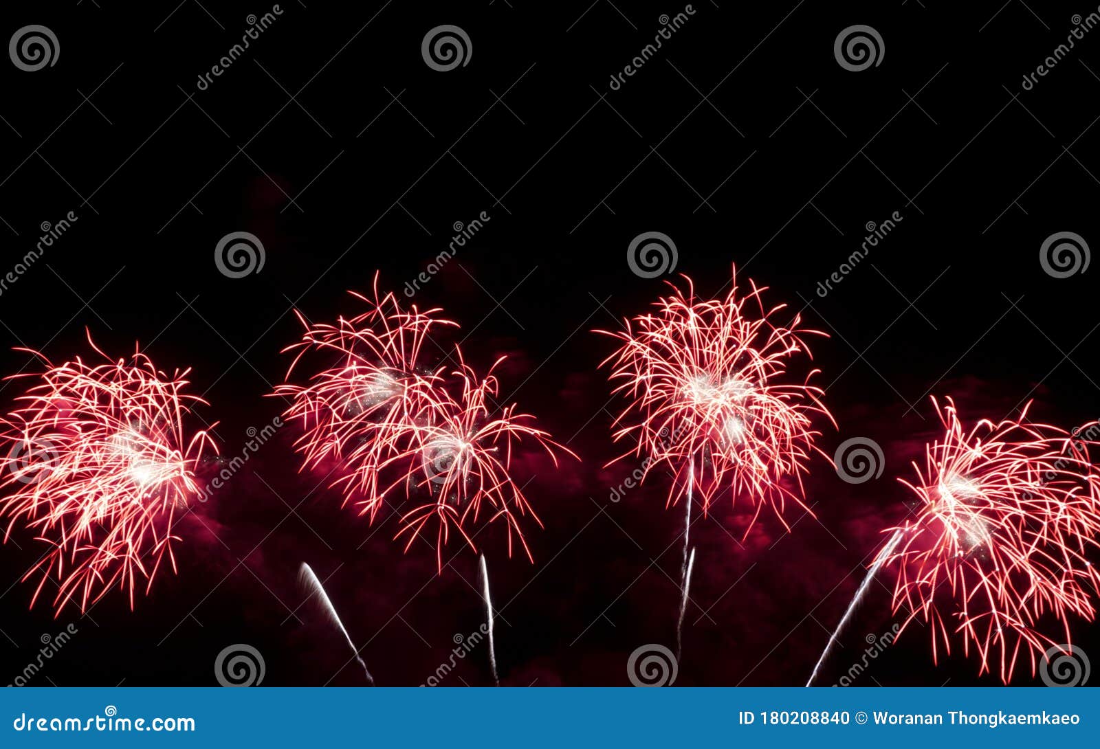 Real Fireworks Celebration at Night Background Stock Photo - Image of ...