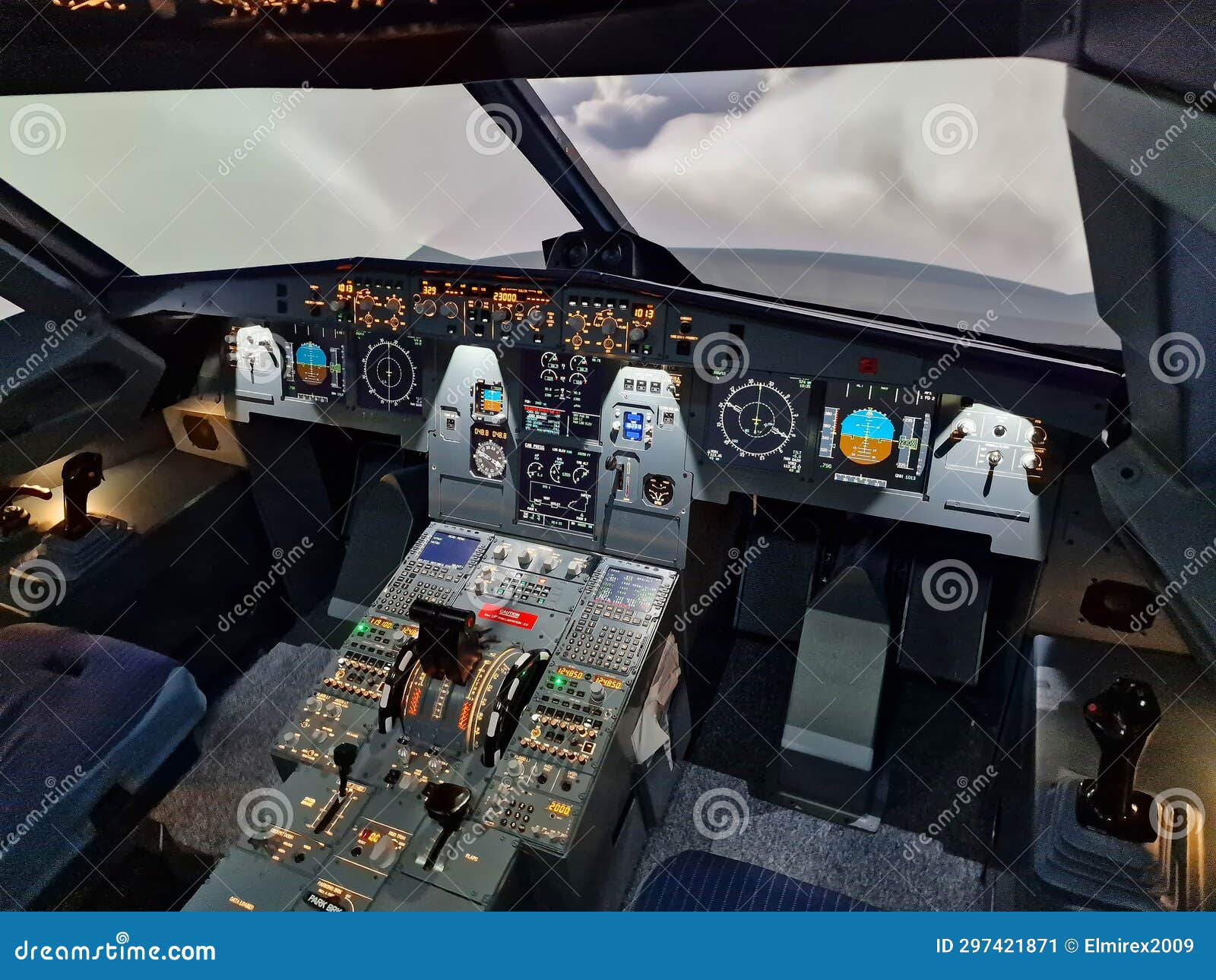 Real Flight Hydraulic Simulator for the Training of the Pilots Stock ...