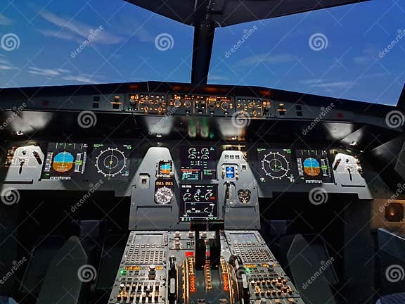 Real Flight Hydraulic Simulator for the Training of the Pilots Stock ...